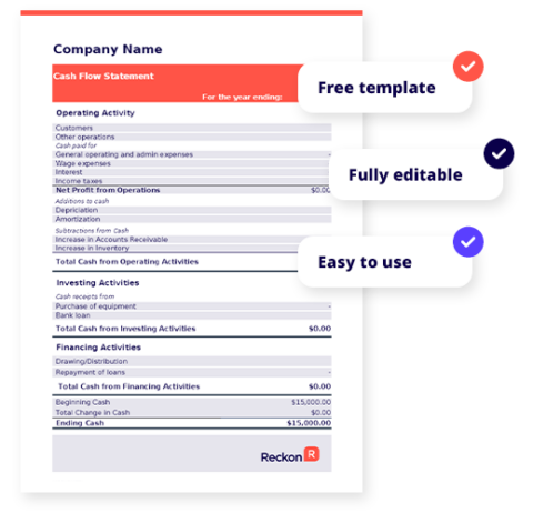 Cash Flow Statement Template for Small Businesses (Free)
