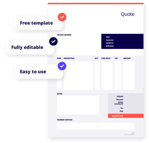 Free Quote Template for Small Businesses | Reckon AU